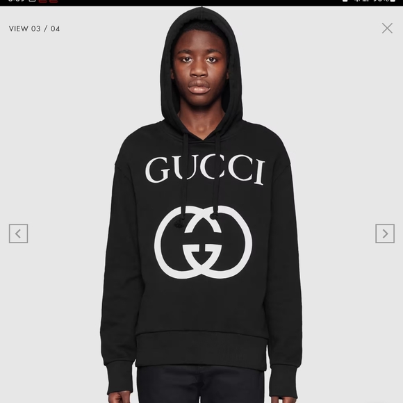 Gucci | Sweaters | Authentic Gucci Hooded Swaetshirt With Interlocking ...